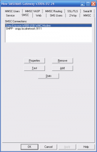 Additional SMSC Configuration Options | NowSMS