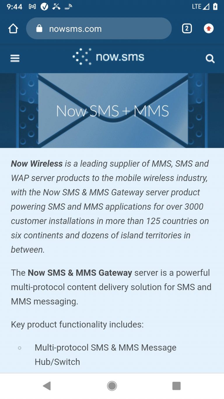 NowSMS Modem Android App – Installation | NowSMS