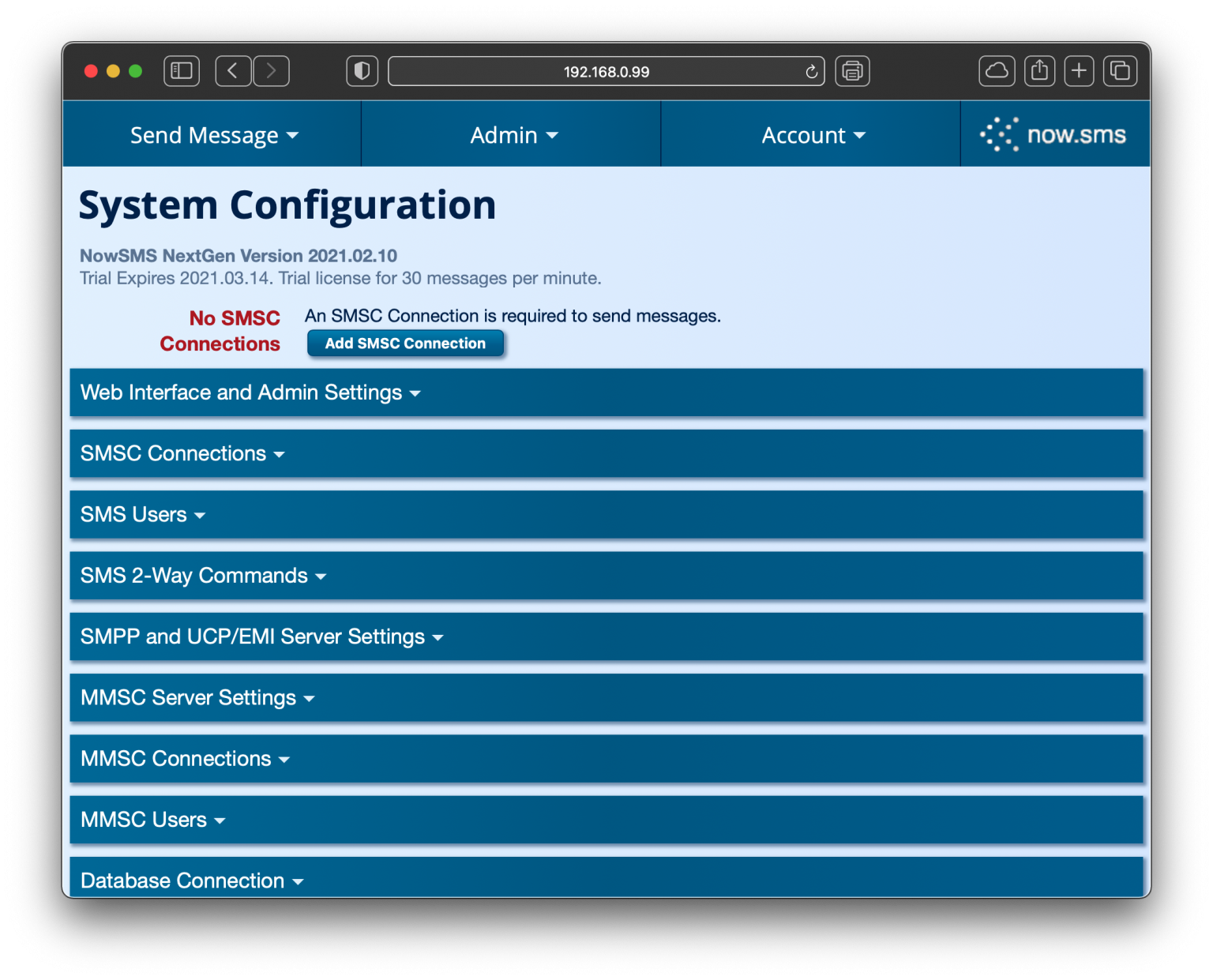NowSMS NextGen Quick Setup: Mobile Operator MMSC | NowSMS