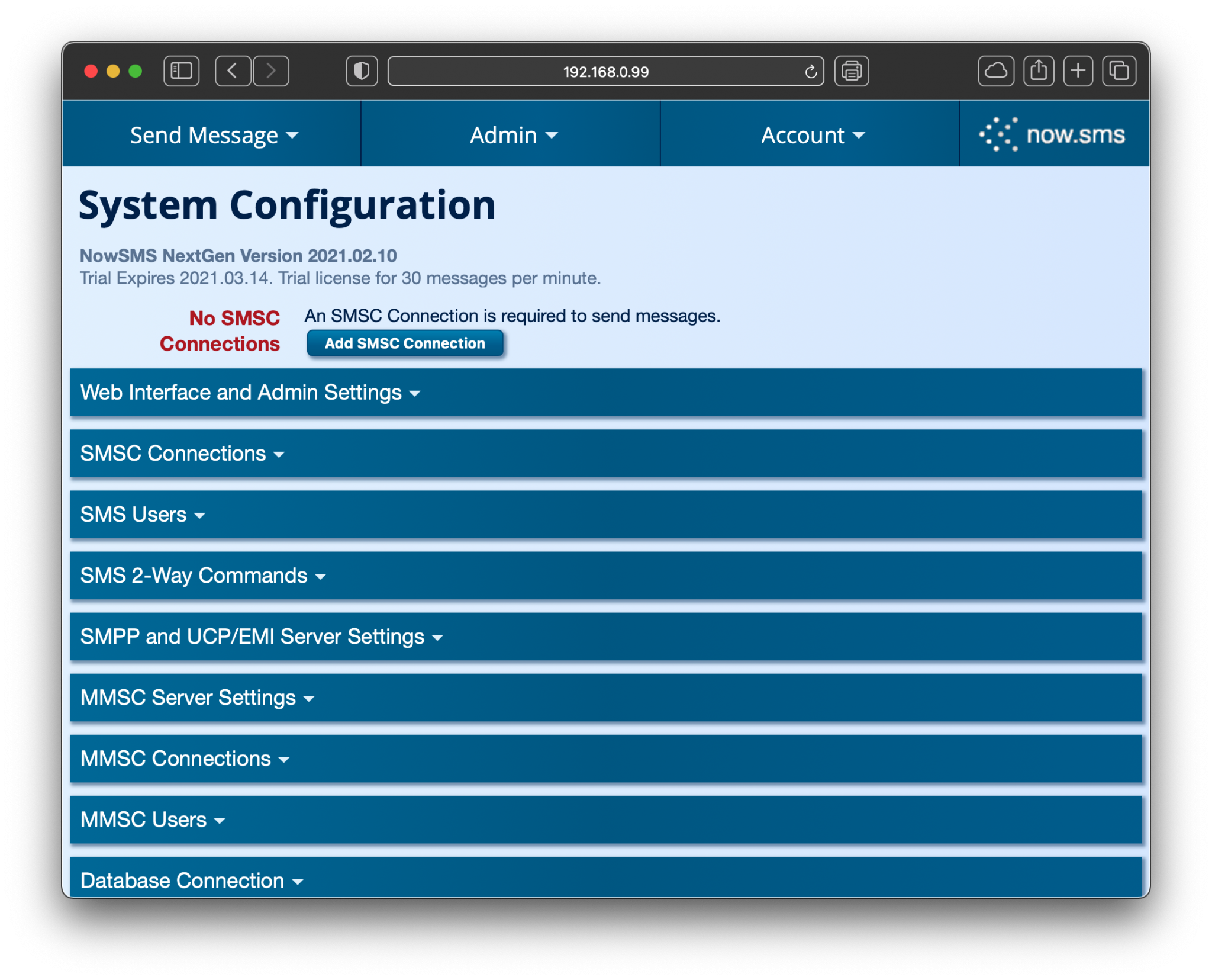 NowSMS NextGen Quick Setup: Mobile Operator MMSC | NowSMS