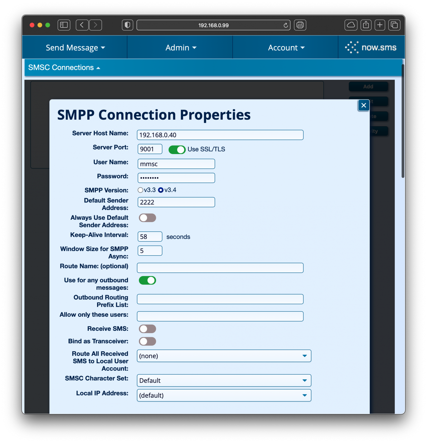 NowSMS NextGen Quick Setup: Mobile Operator MMSC | NowSMS